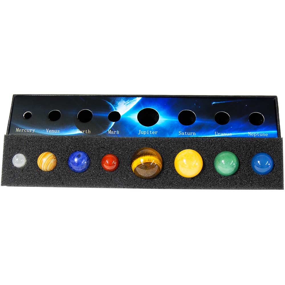 Gemstone Solar System Set | Planetary Crystal Display & Metaphysical ...