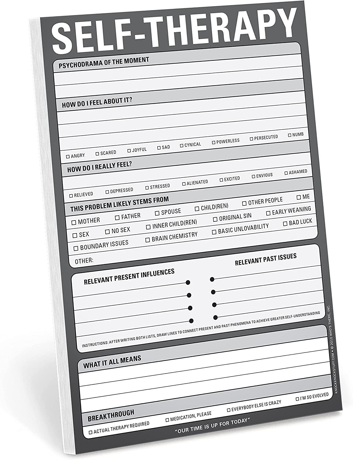 Self Therapy Notepad Journal – Anxiety Gone